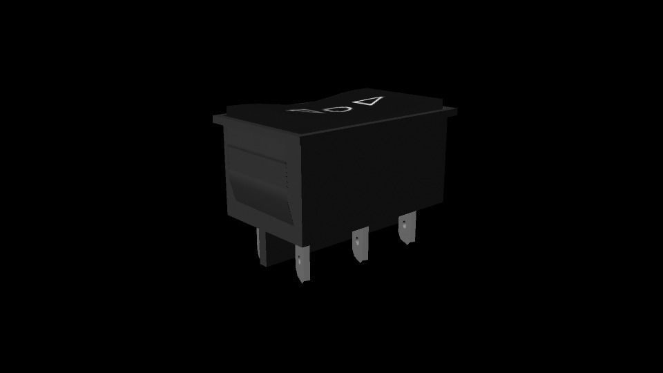DPDT switch free 3D model | CGTrader
