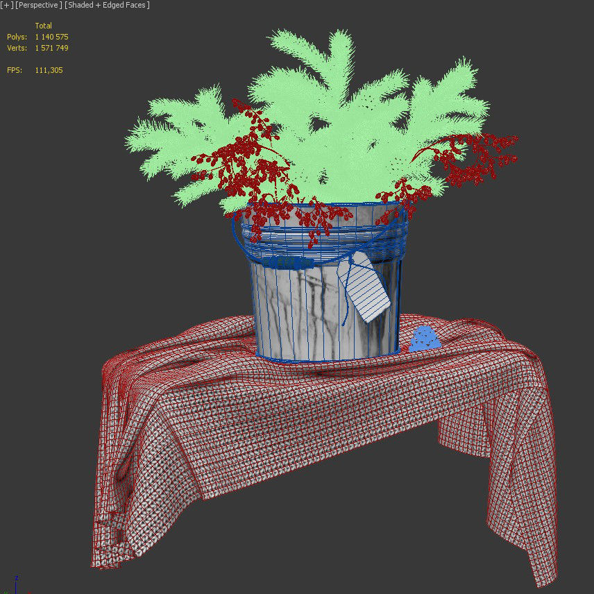 New Year decor 3D model | CGTrader