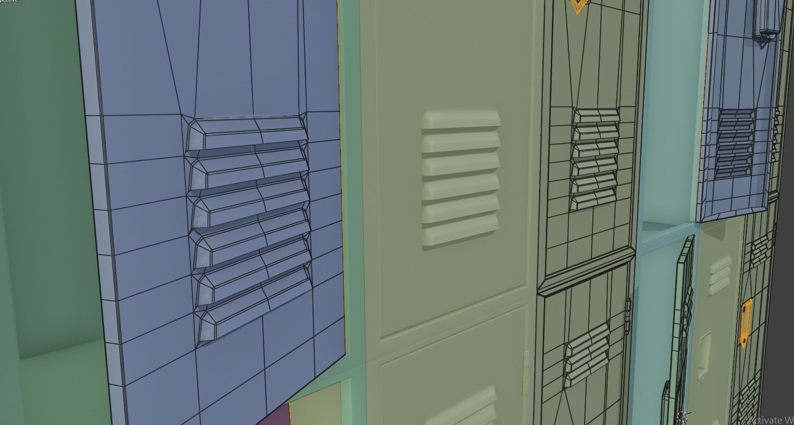 school lockers 3d models 3D model | CGTrader