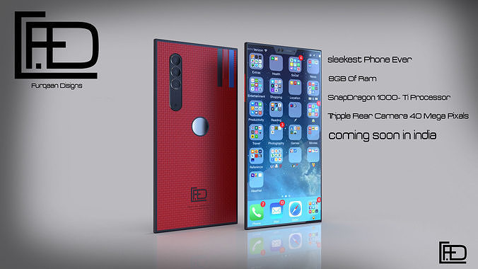 FD brand Phone Modal- FD 01 free 3D model | CGTrader