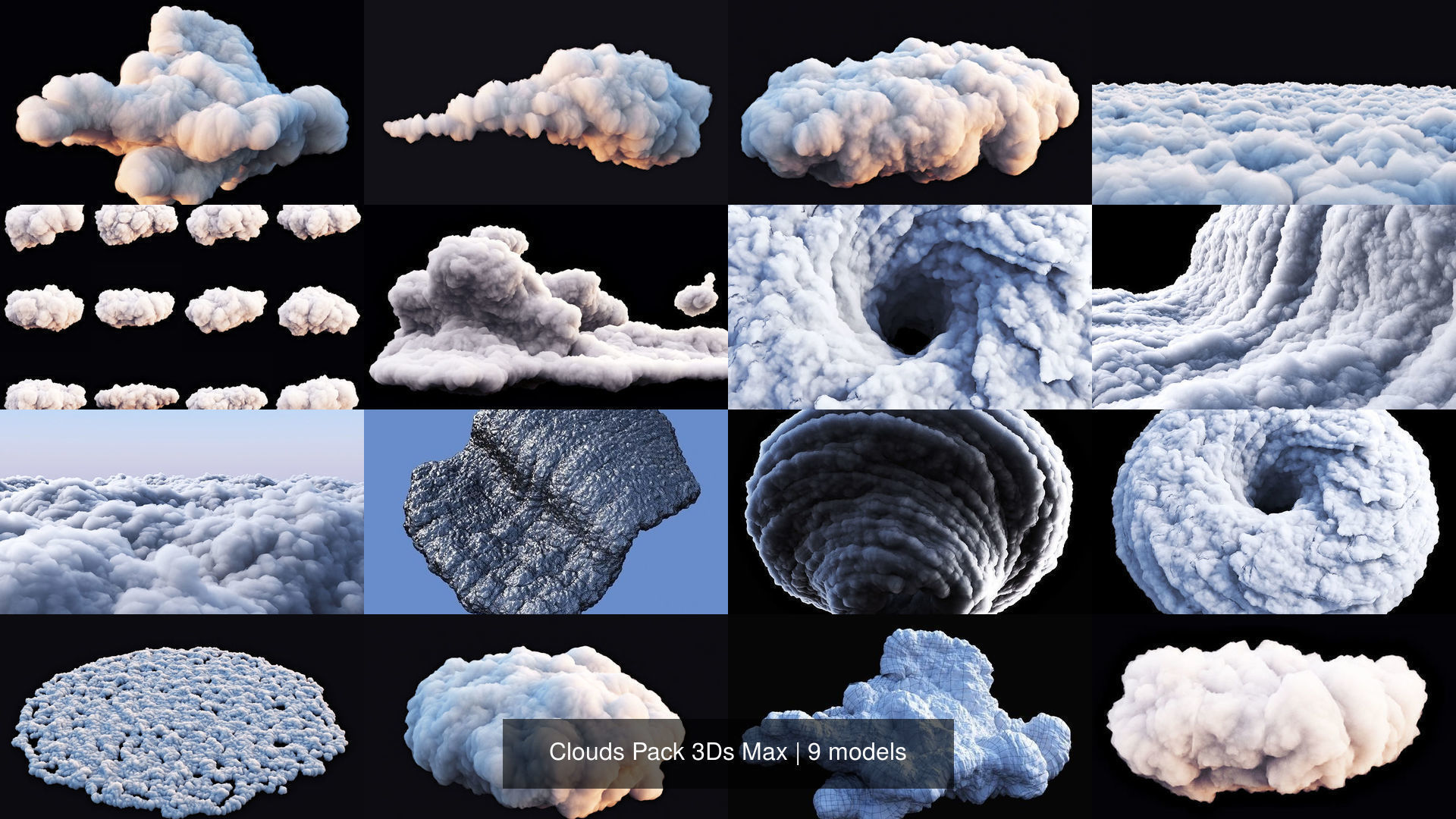 Clouds Pack 3Ds Max 3D Model Collection | CGTrader