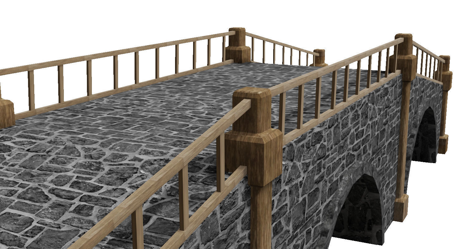Stone bridge free VR / AR / low-poly 3D model | CGTrader