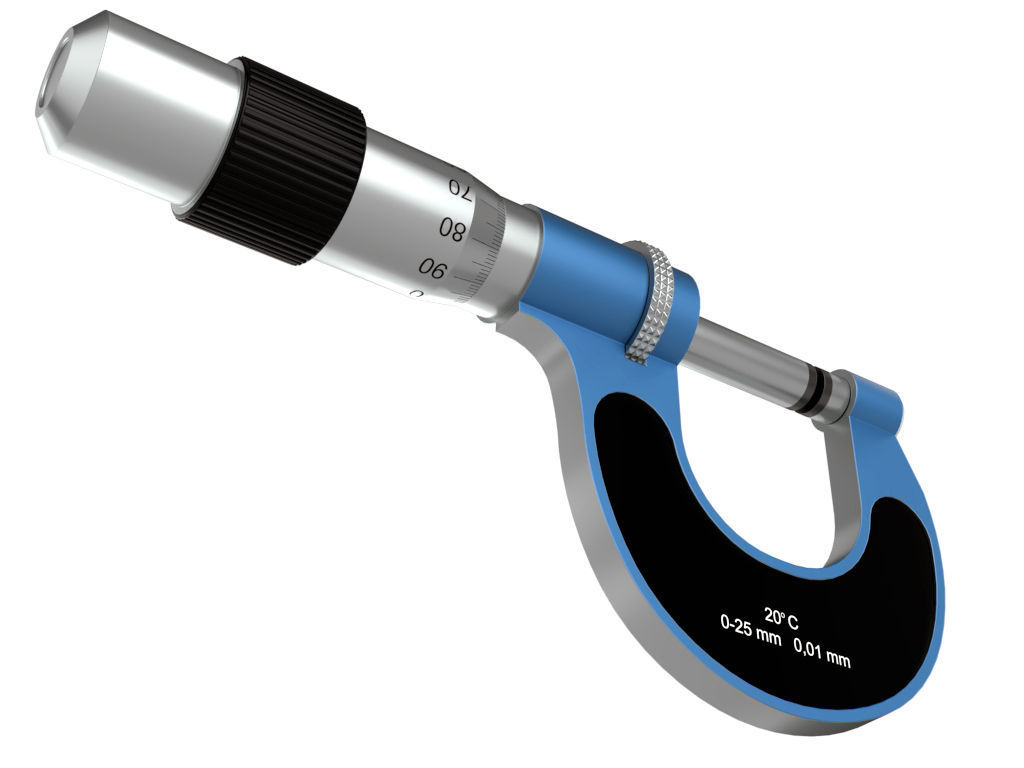 Micrometer 3D model | CGTrader
