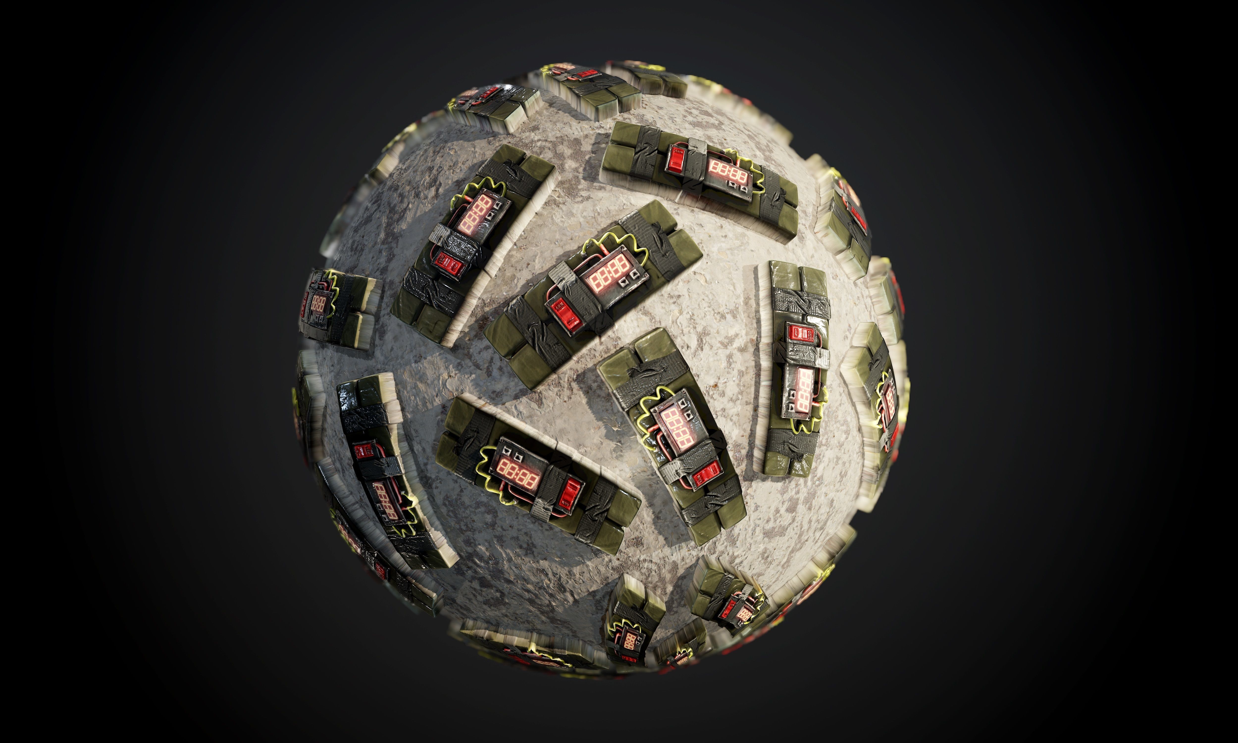 3D model texture C4 Bomb Seamless PBR Texture | CGTrader