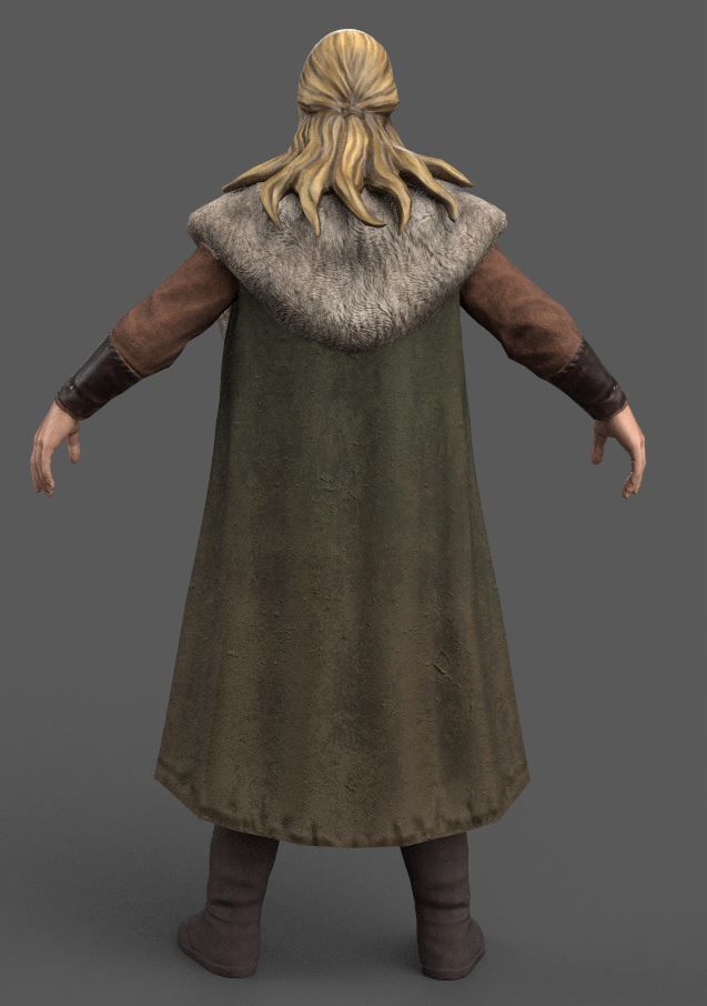3D model 3 Vikings - Lowpoly Stylized Characters VR / AR / low-poly ...