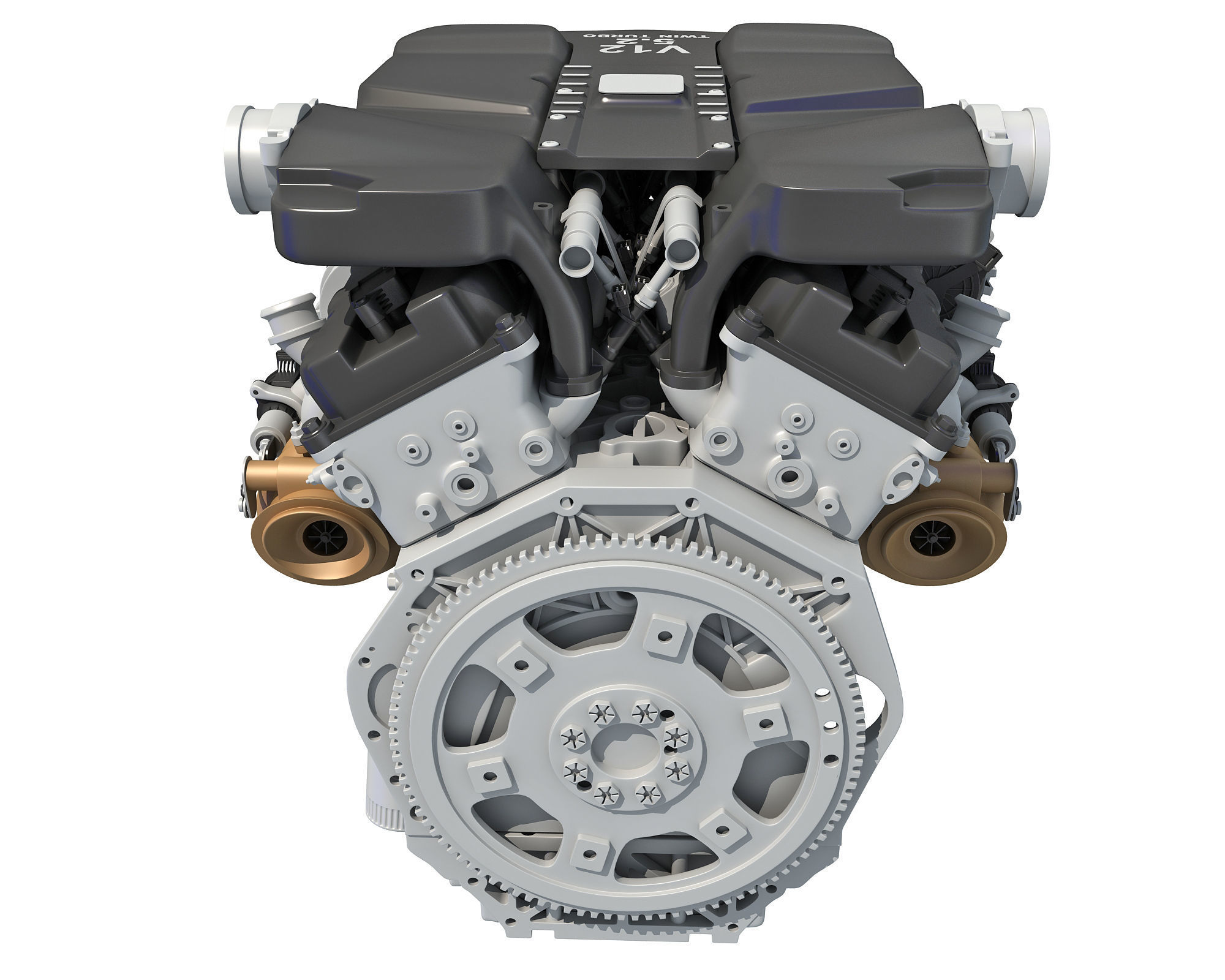 V12 Engine with Internal Parts 3D model | CGTrader