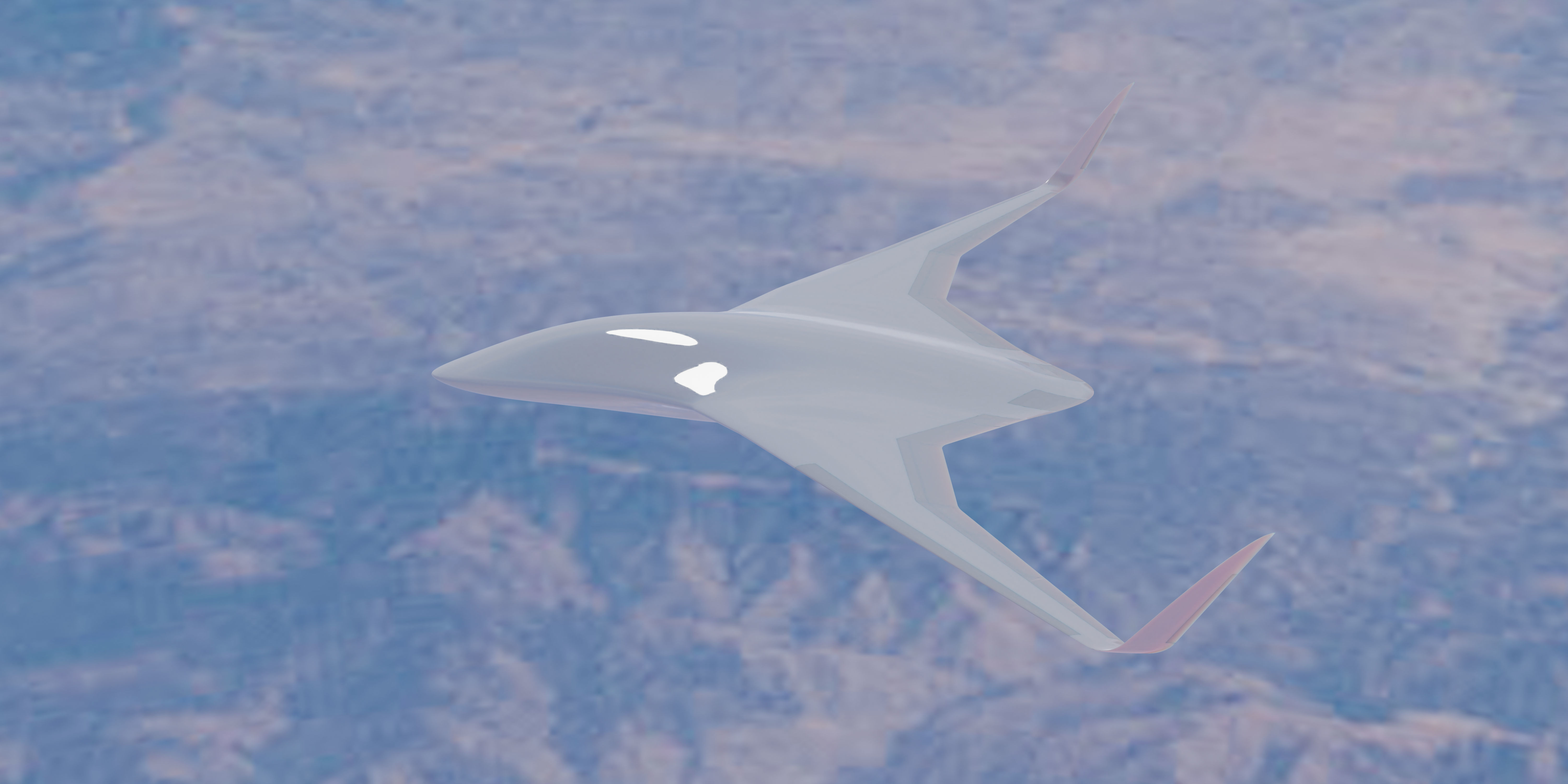 BWB MRay Drone 3D model | CGTrader