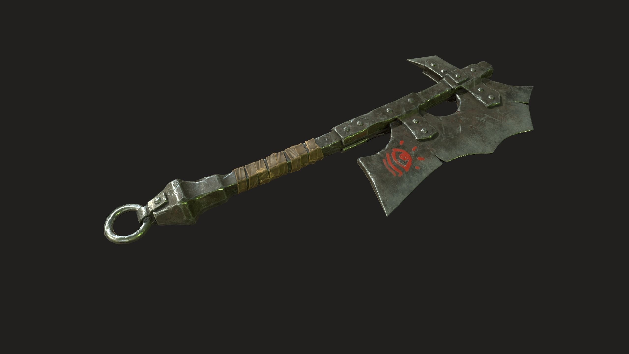 3D model ork axe VR / AR / low-poly | CGTrader