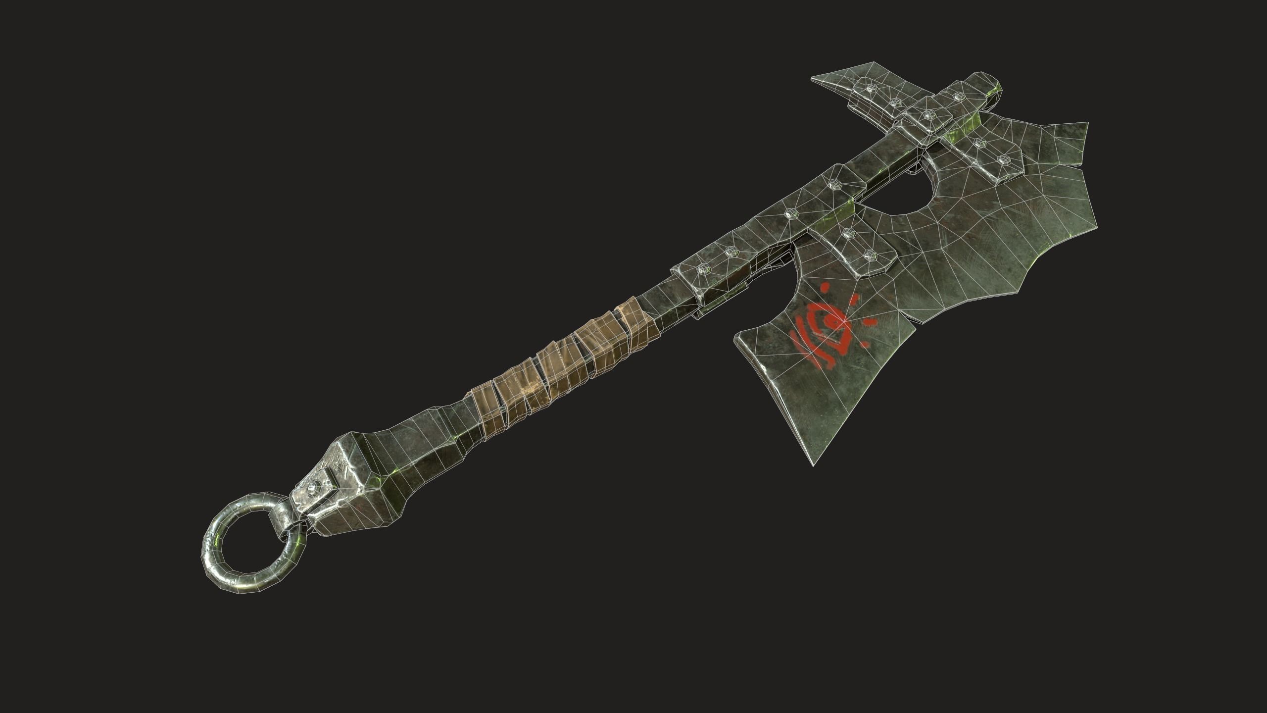 3D model ork axe VR / AR / low-poly | CGTrader