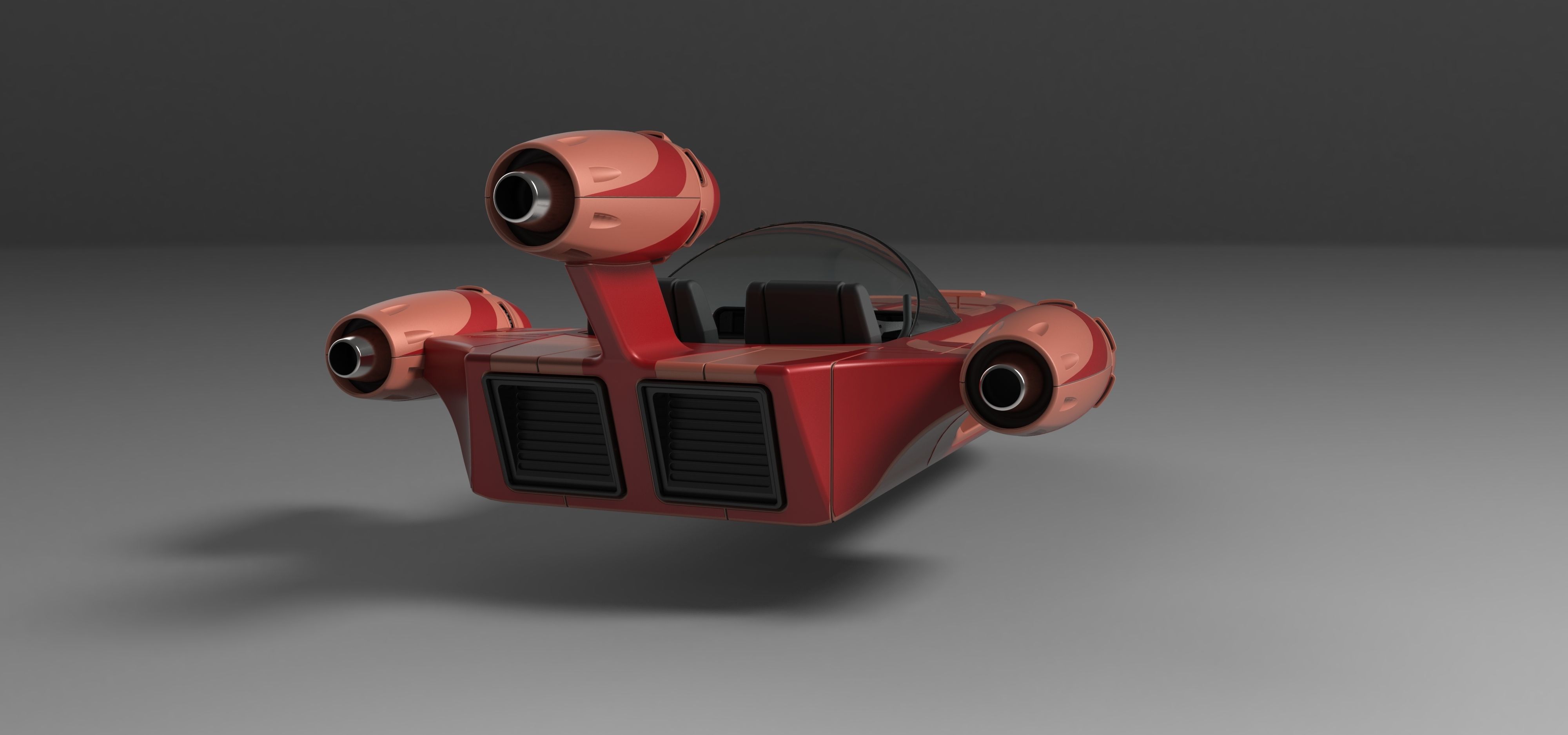 Landspeeder X-34 from movie Star Wars 3D model | CGTrader