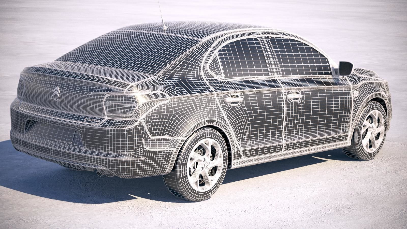 Citroen C-Elysee 2017 3D model | CGTrader
