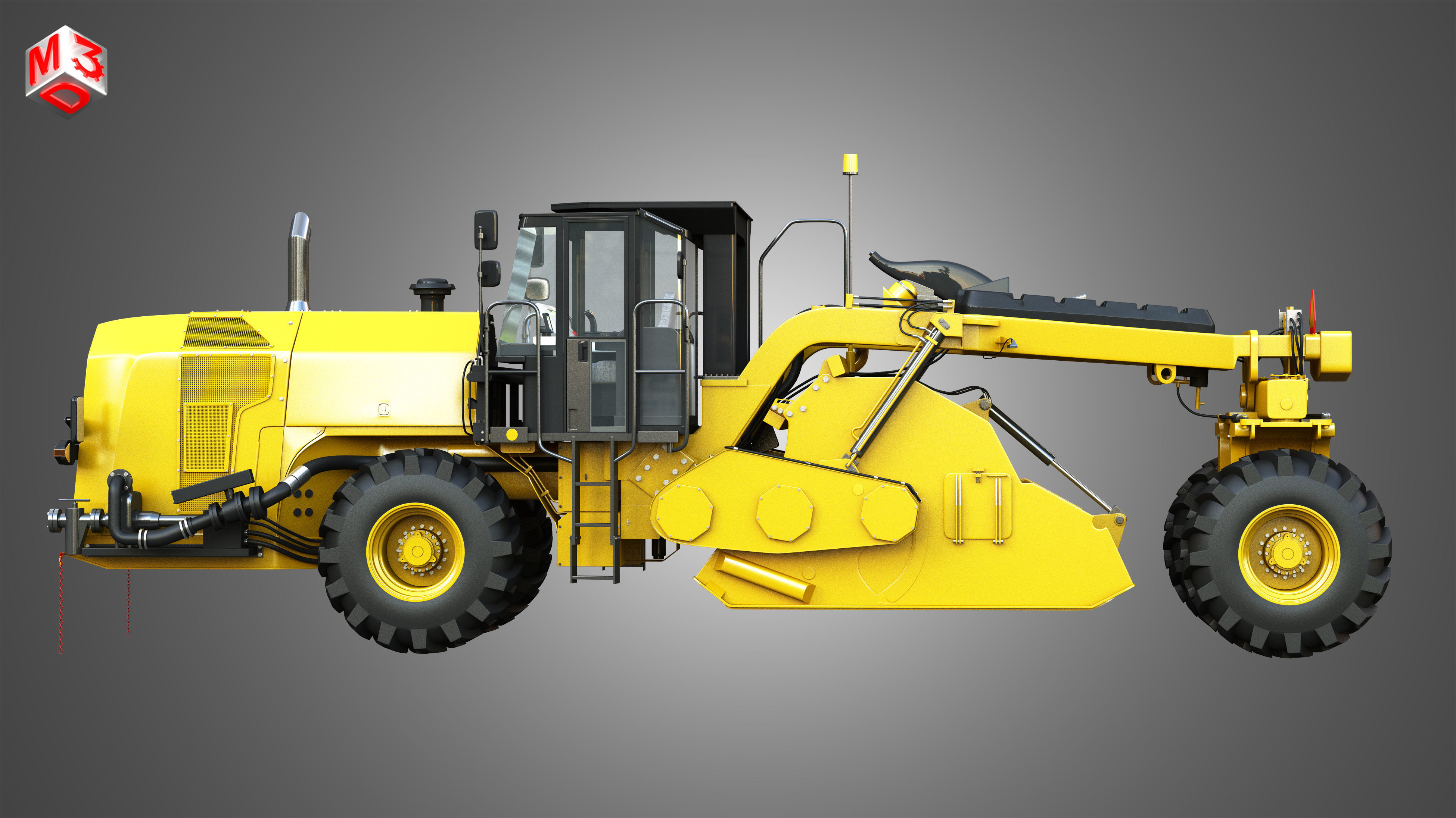 RM500B - Road Reclaimer Vehicle 3D model | CGTrader