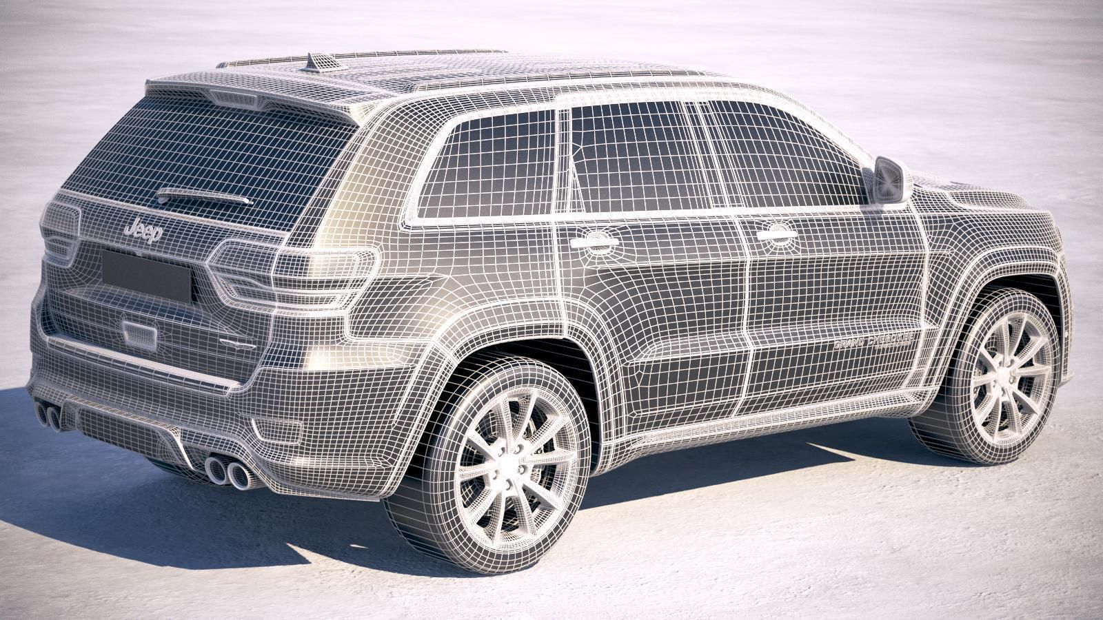 Jeep Grand Cherokee TrackHawk 2018 3D model | CGTrader