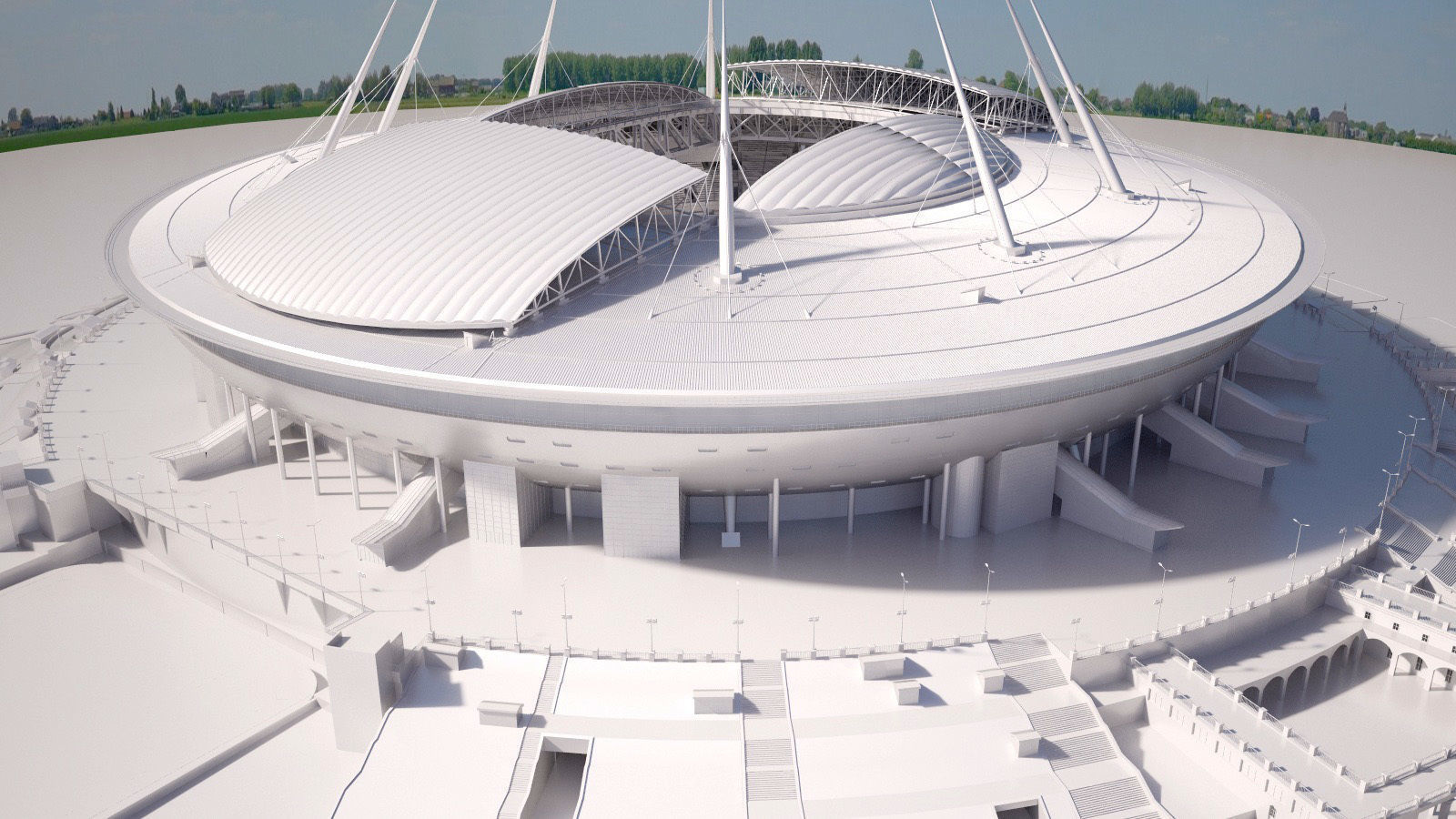 Krestovsky Stadium Zenit Arena 3D model | CGTrader