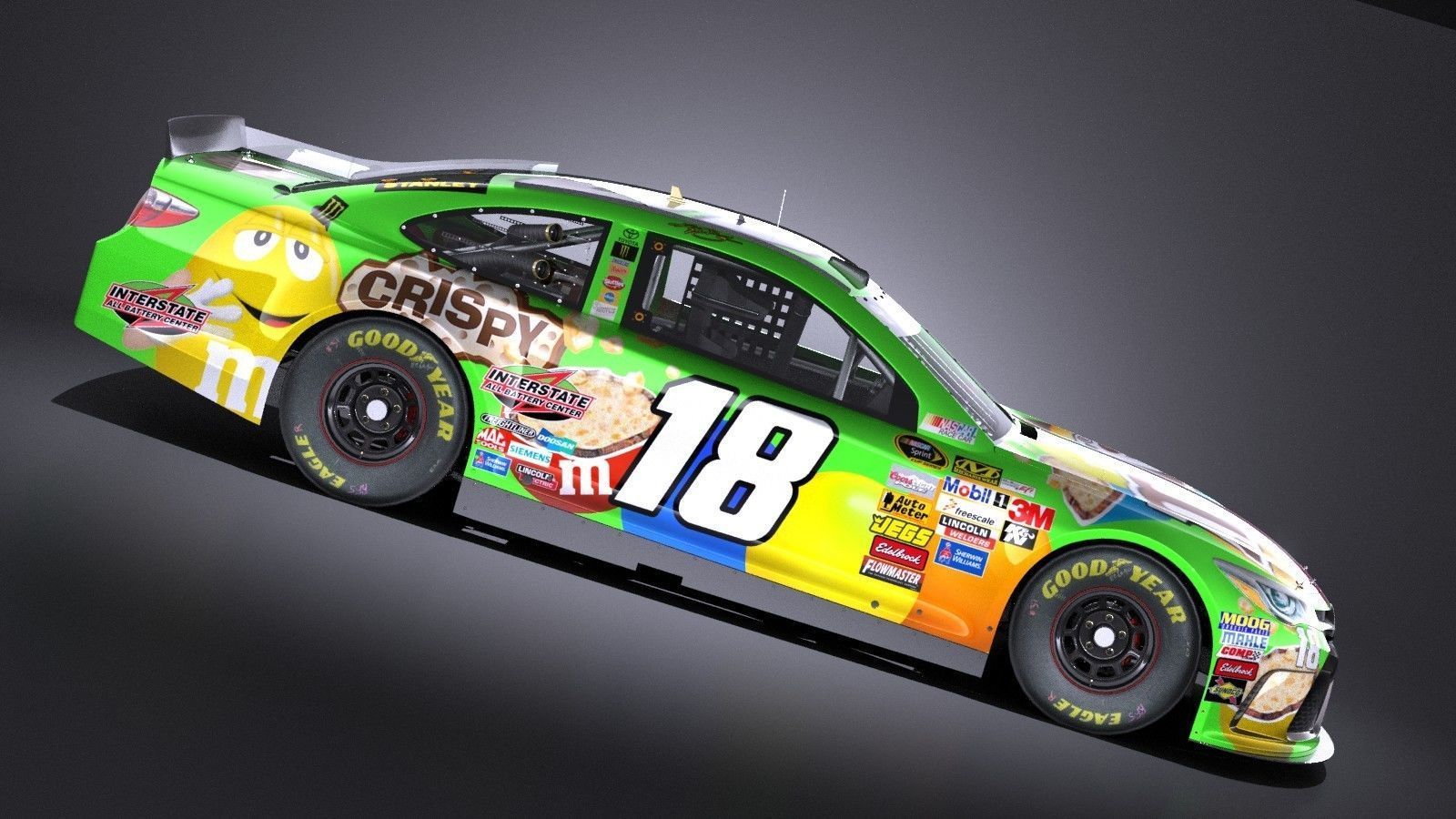 Nascar MnMs Kyle Busch 2017 VRAY 3D model | CGTrader
