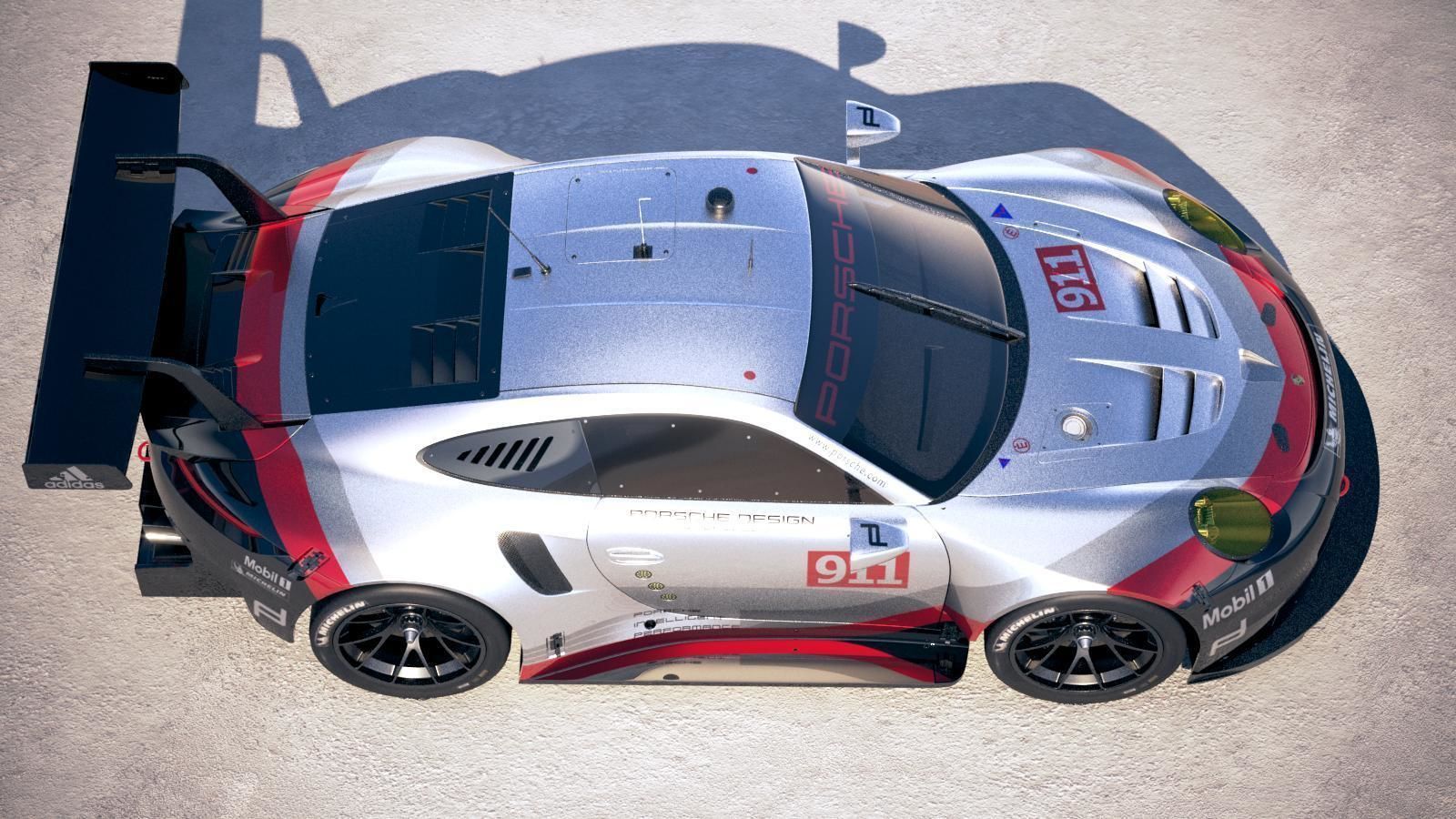 Porsche 911 RSR 2017 3D model | CGTrader