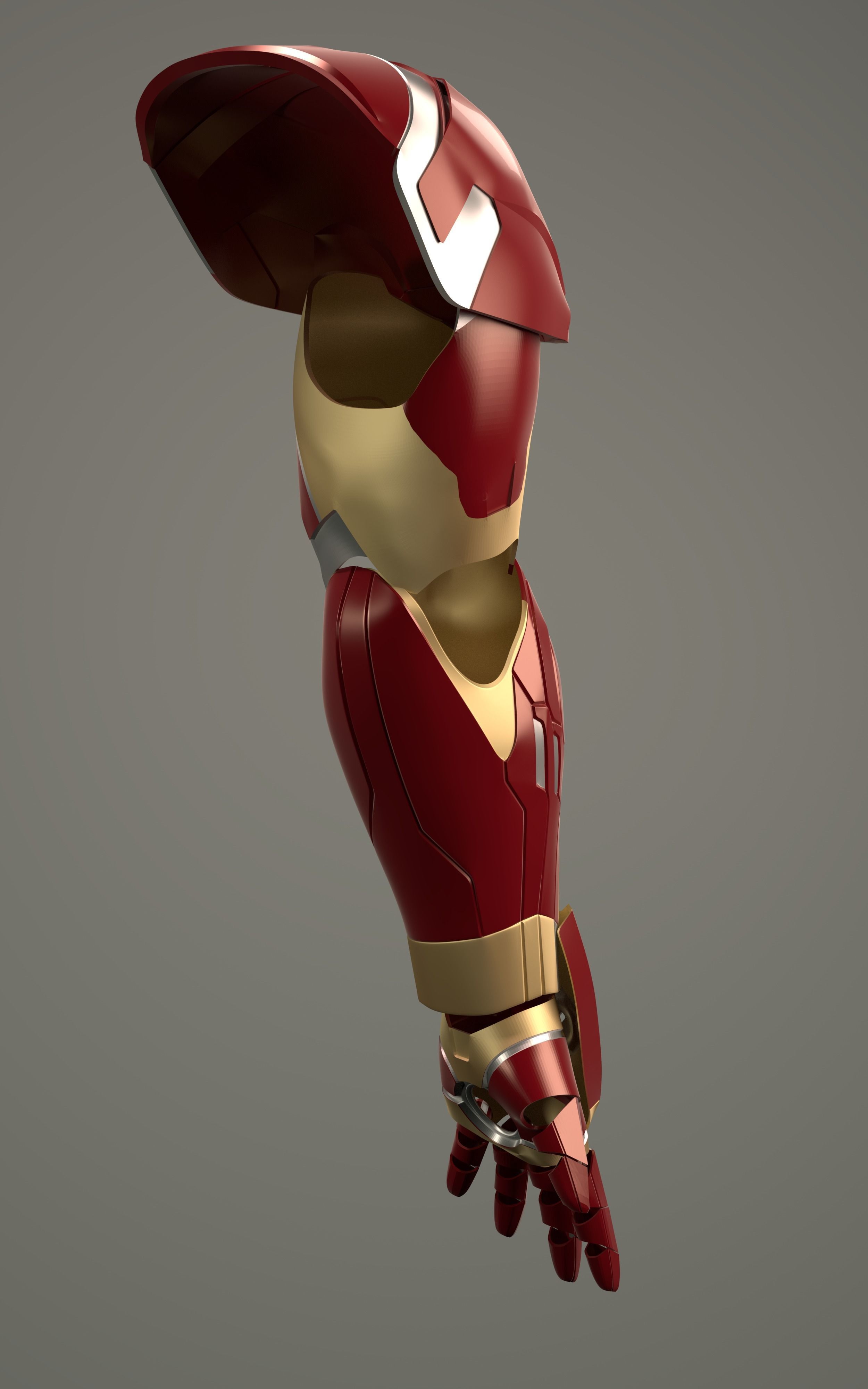 Iron Man Mk46 arm models pack to 3d printing MK0046 Cosplay free 3D ...