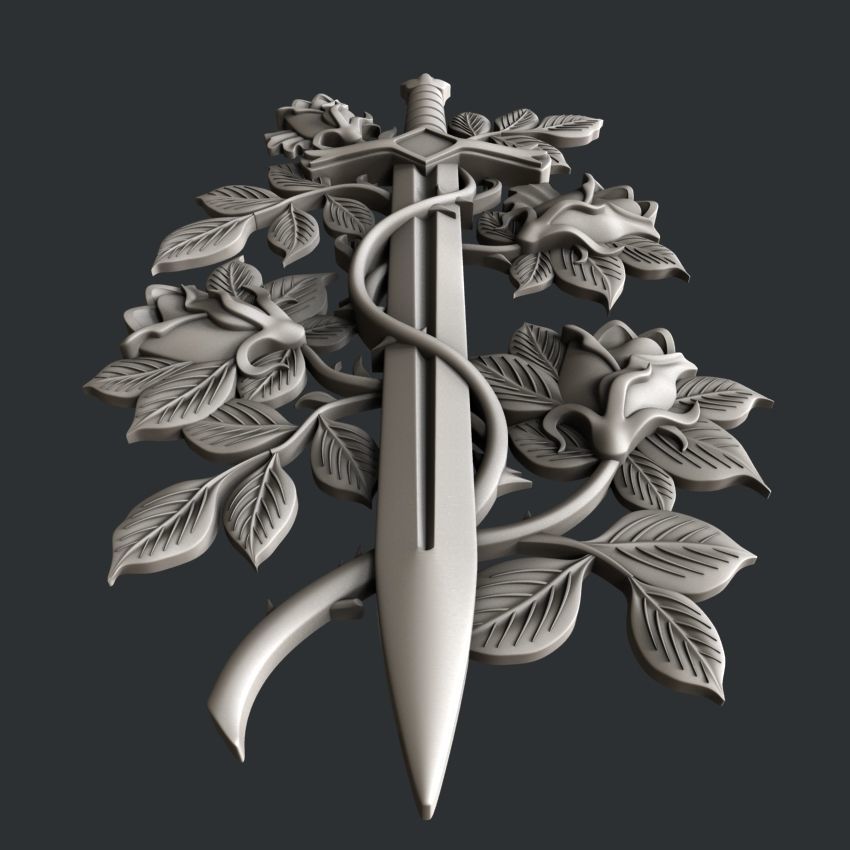 3d Models cnc router and 3d printer sword rosses 3D model | CGTrader