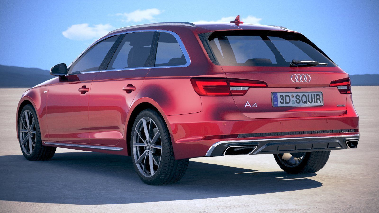 Audi A4 S-Line Avant 2019 3D model | CGTrader