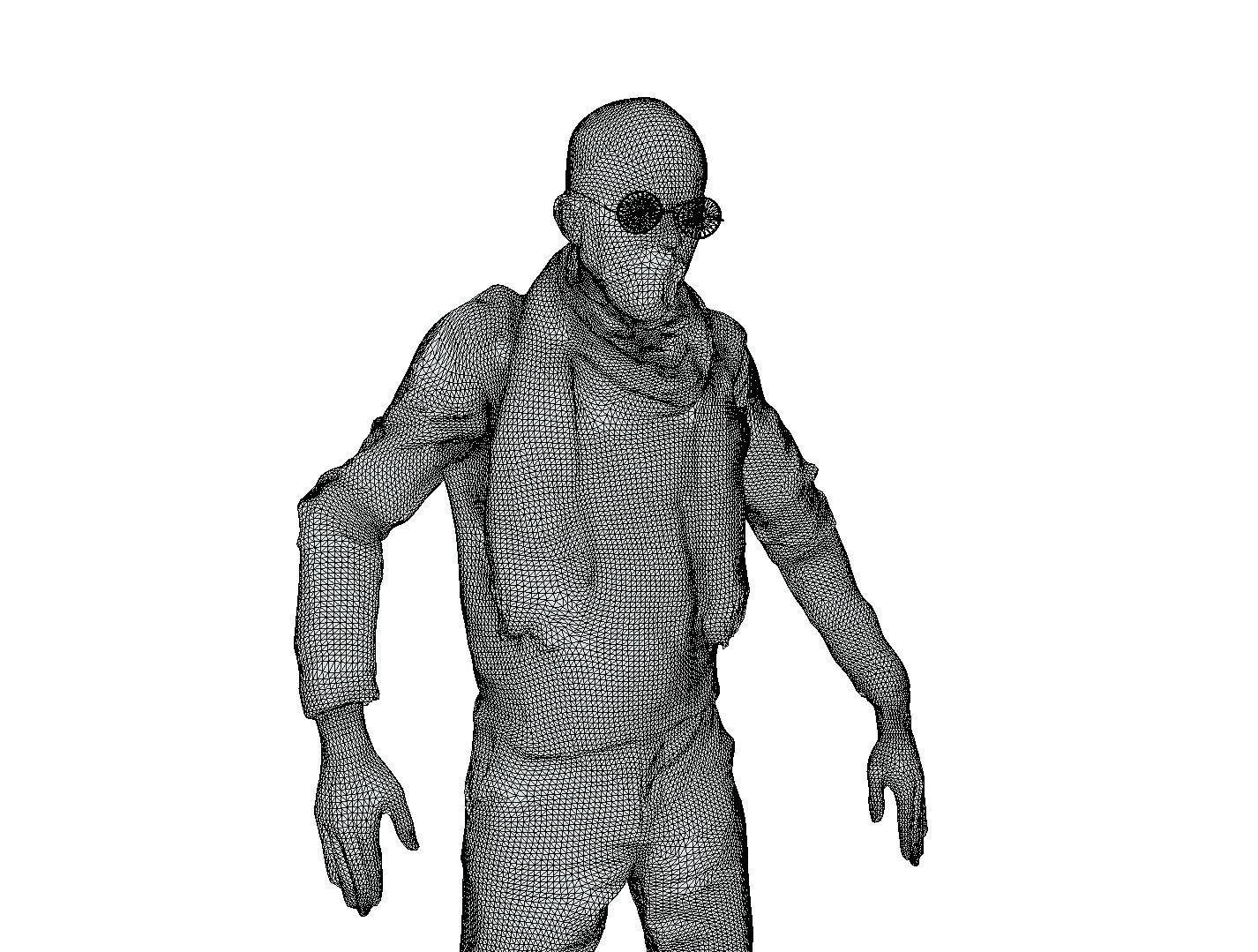 3d Human Arch-Viz Art Critic Architect Rigged 3D model animated rigged ...