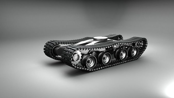 3D model Suspension tracks construction vehicle VR / AR / low-poly ...