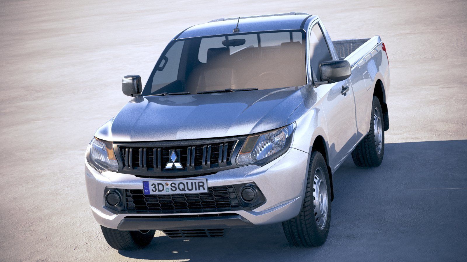 Mitsubishi L200 single cab 2016 3D model | CGTrader