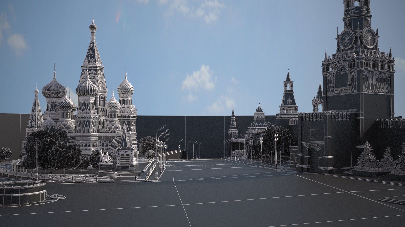 Moscow Red Square Russia 3D model | CGTrader
