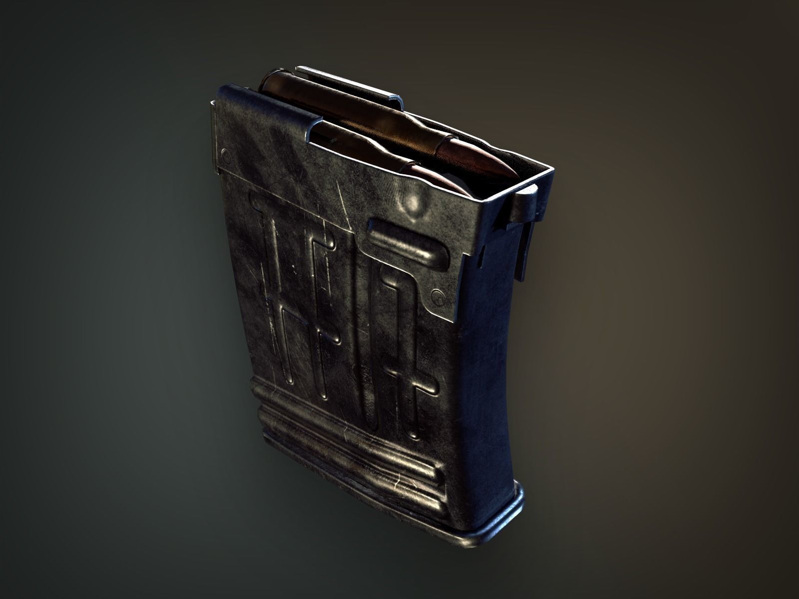 3D model Lowpoly PBR Dragunov Sniper Rifle SVD VR / AR / low-poly | CGTrader