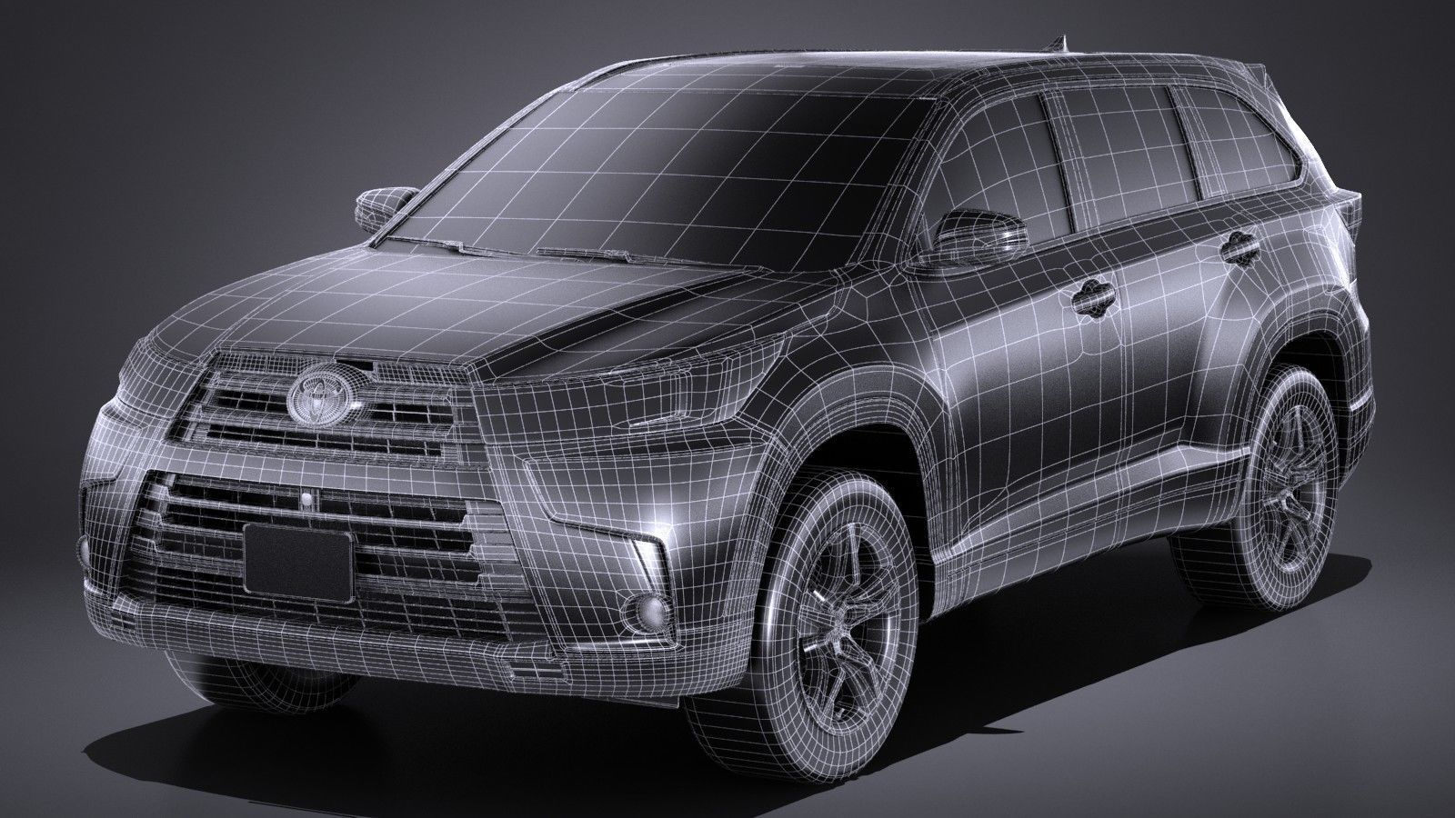 Toyota Highlander 2017 3D model | CGTrader