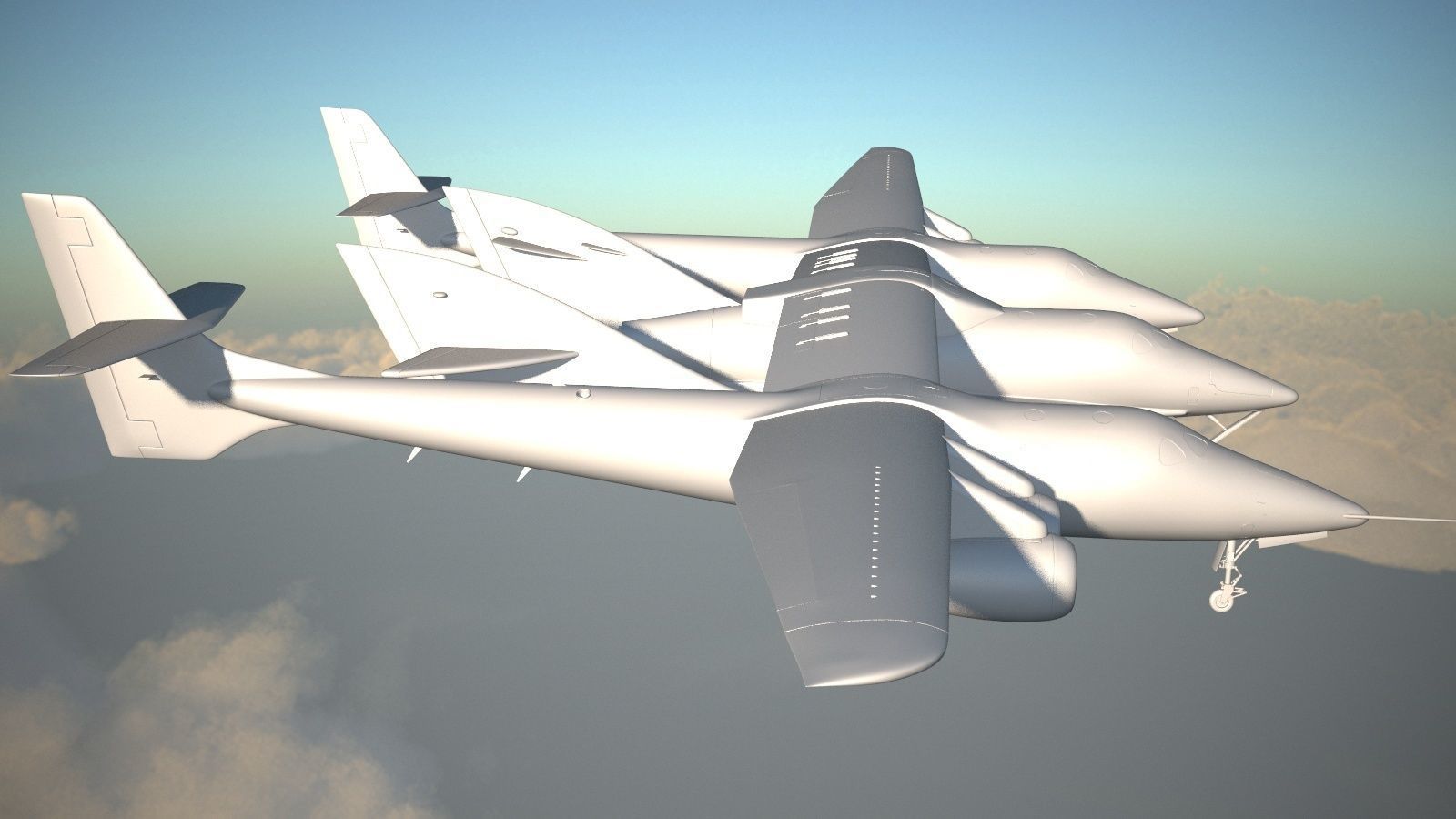 Virgin Galactic Shuttle 3D model | CGTrader