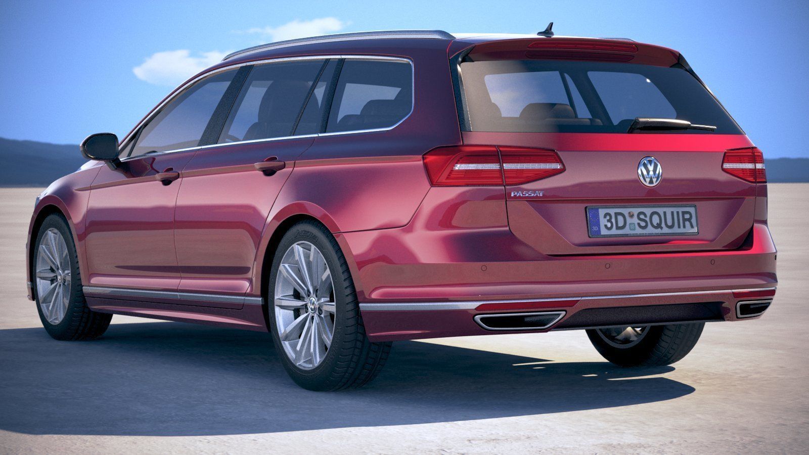 Volkswagen Passat Variant R-line 2018 3D model | CGTrader