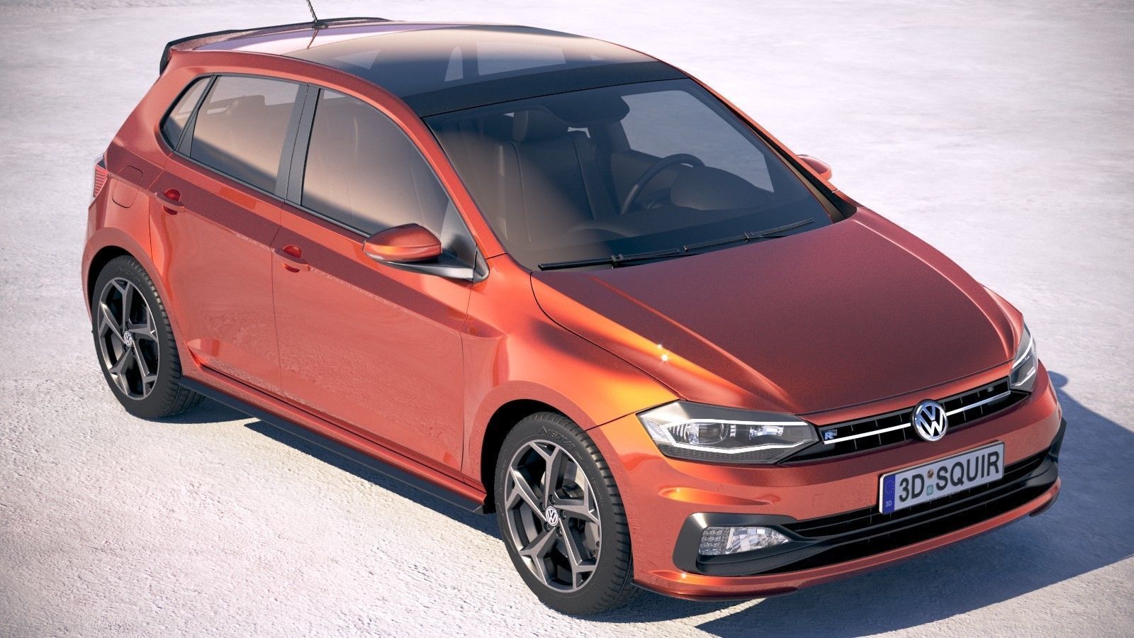 Volkswagen Polo R-line 2018 3D model | CGTrader