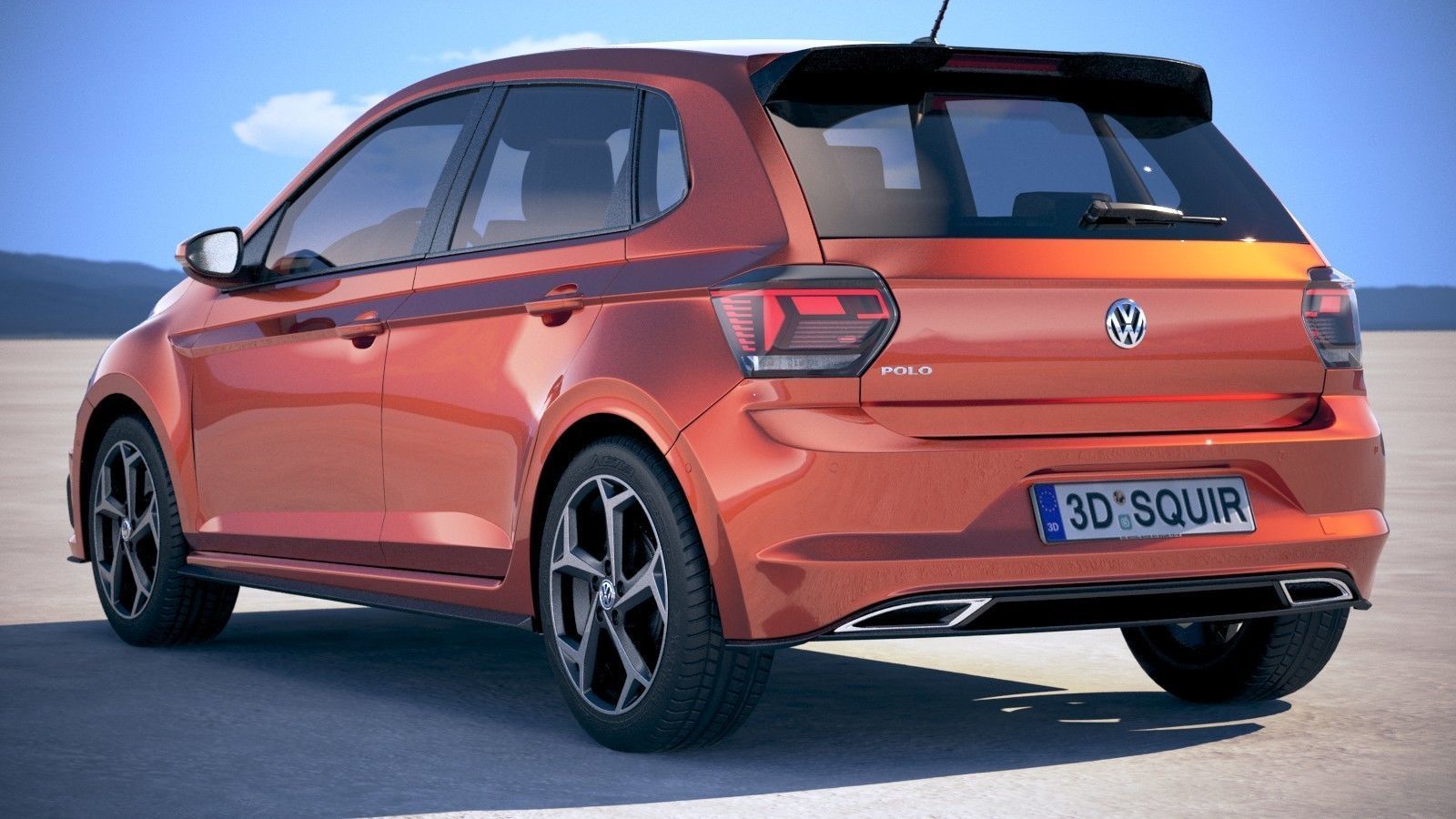 Volkswagen Polo R-line 2018 3D model | CGTrader