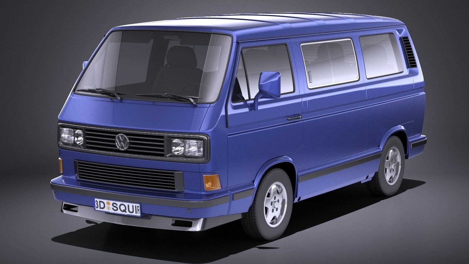 Volkswagen T3 Limited Last Edition 2002 VRAY 3D model | CGTrader