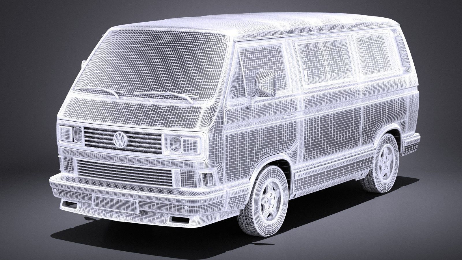 Volkswagen T3 Limited Last Edition 2002 VRAY 3D model | CGTrader