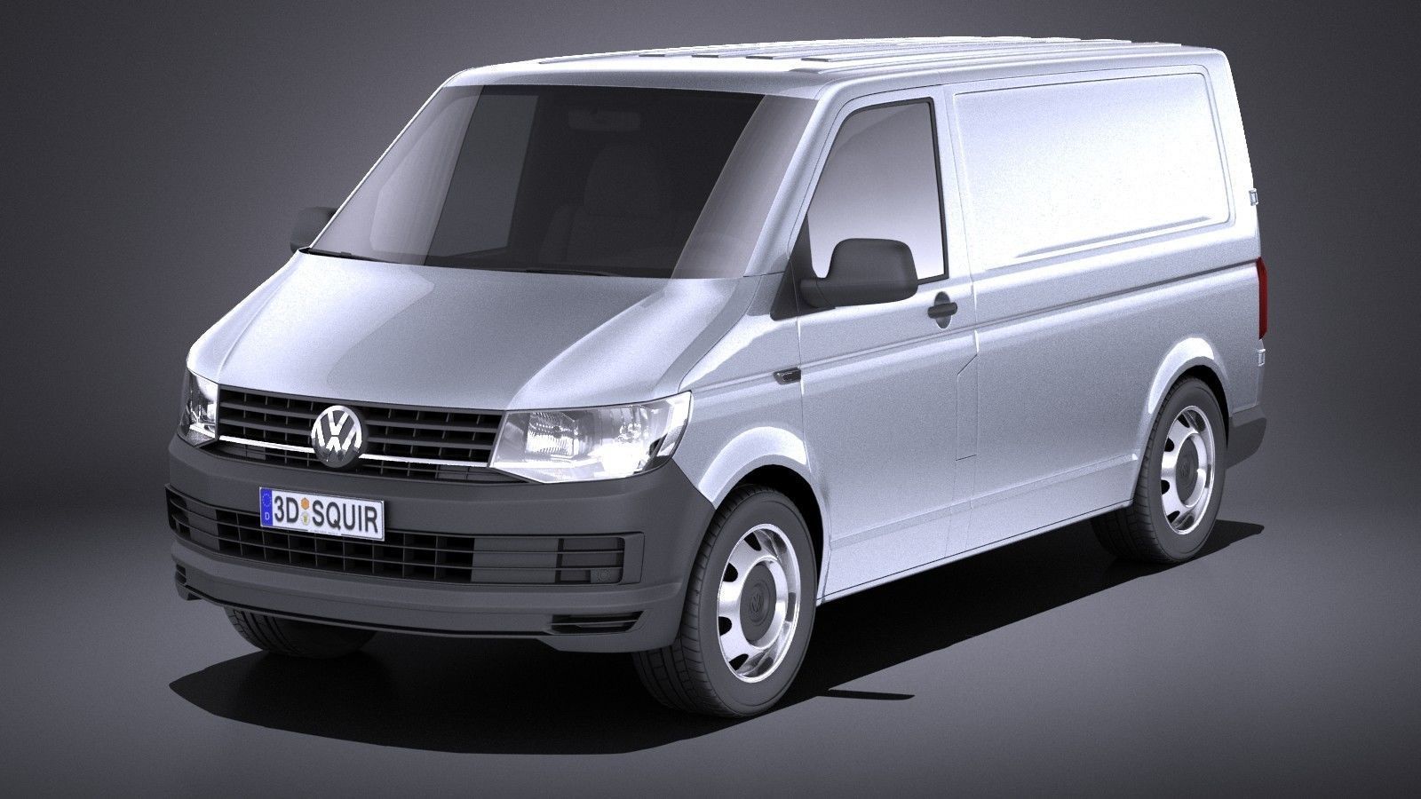 Volkswagen Transporter Panel Van T6 2016 VRAY 3D model | CGTrader