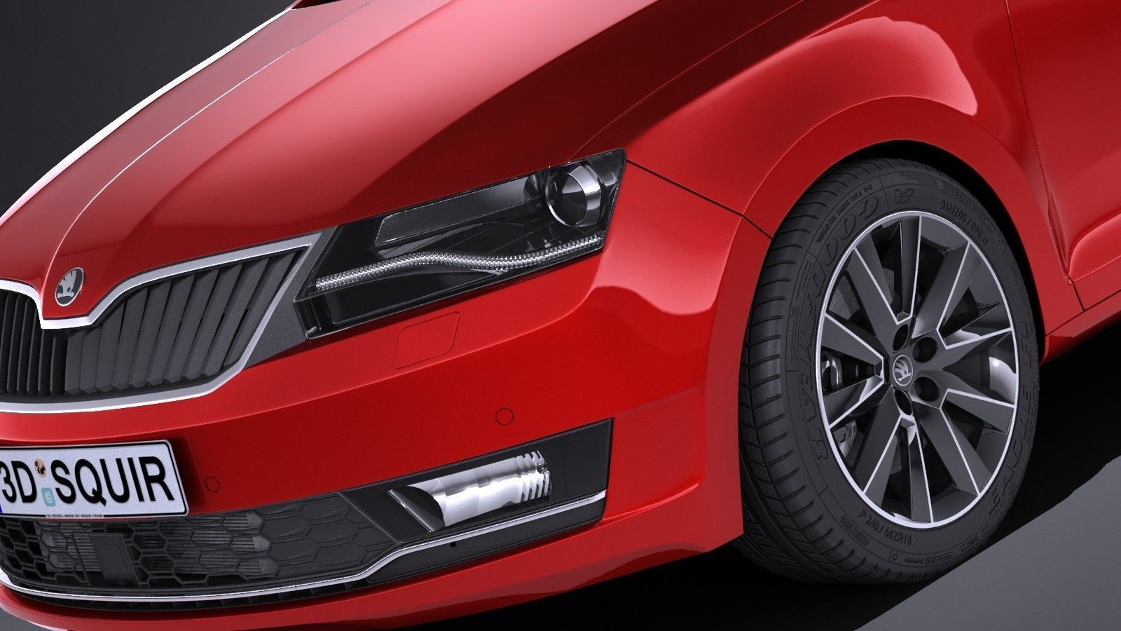 Skoda Rapid Spaceback 2018 3D model | CGTrader