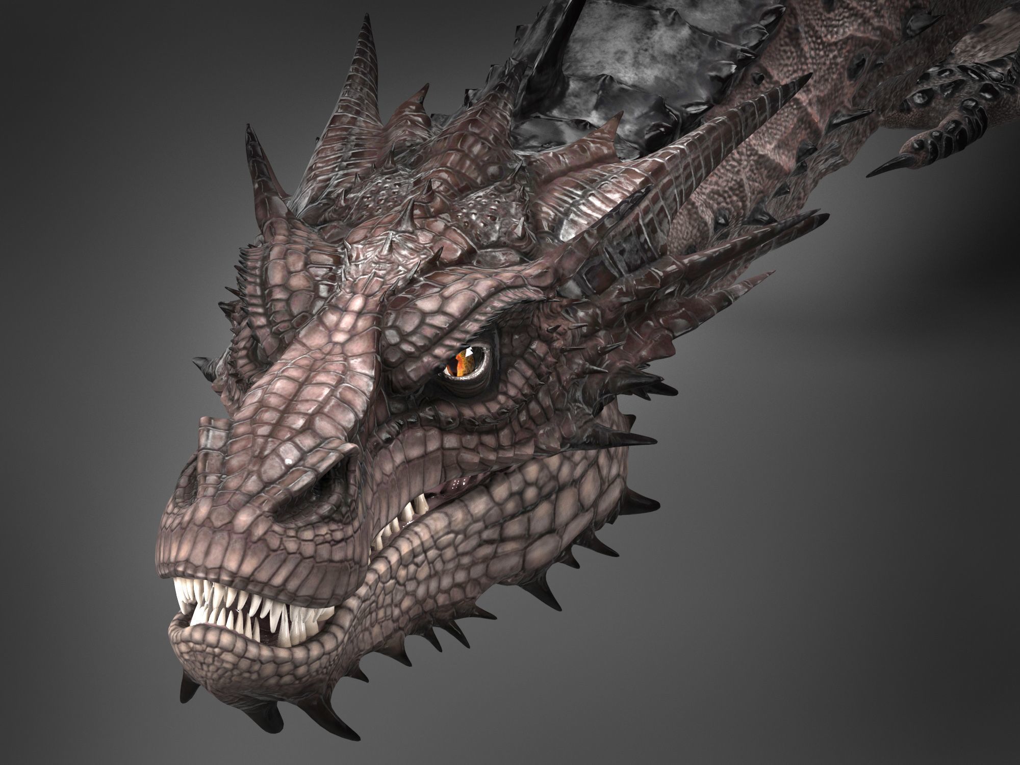 Smaug Hobbit Dragon 3D model rigged | CGTrader