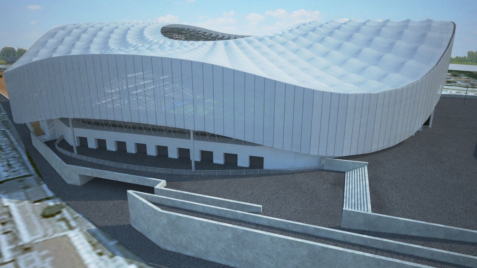 Stade Velodrome Marseille 3D model | CGTrader