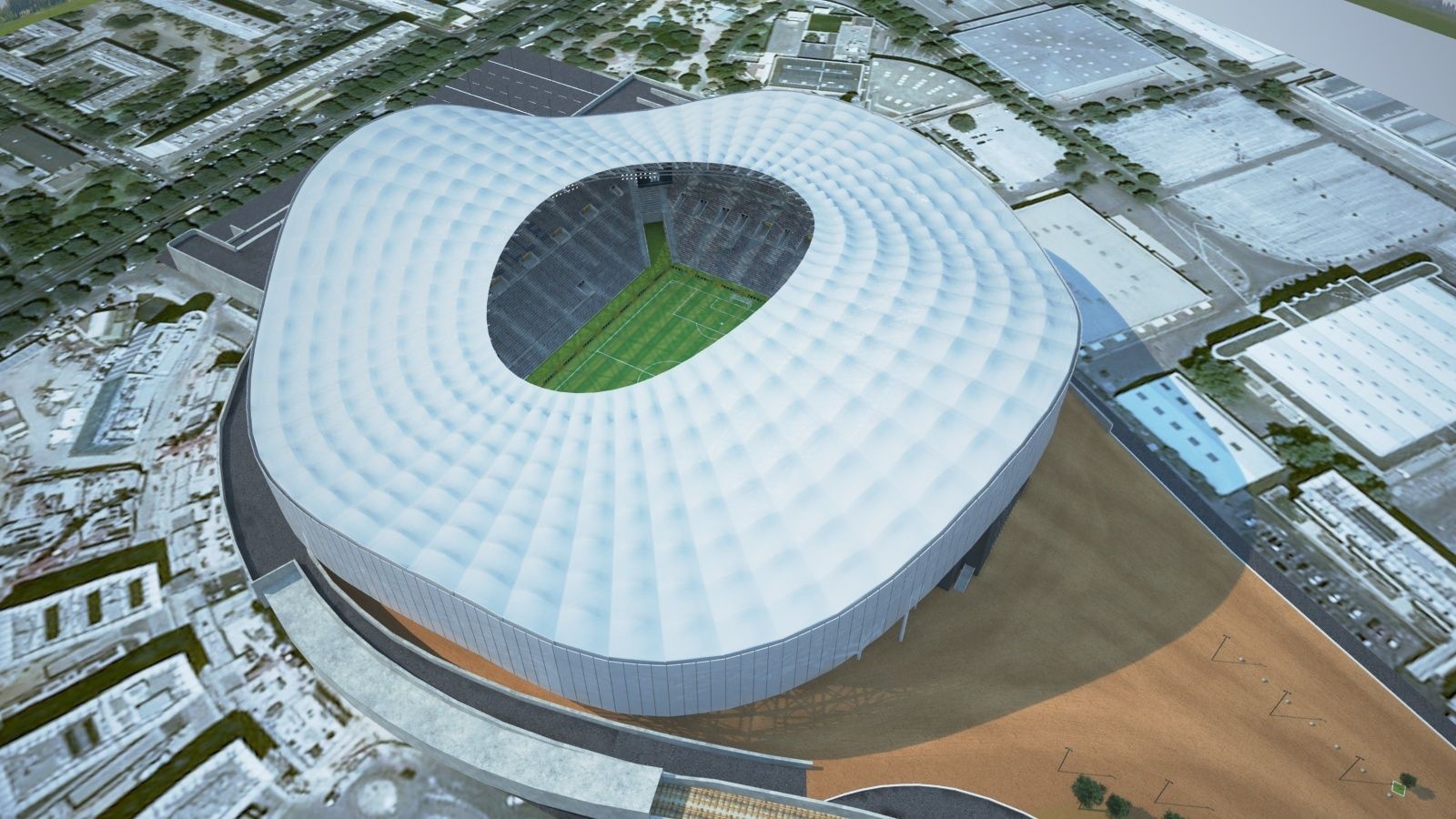 Stade Velodrome Marseille 3D model | CGTrader