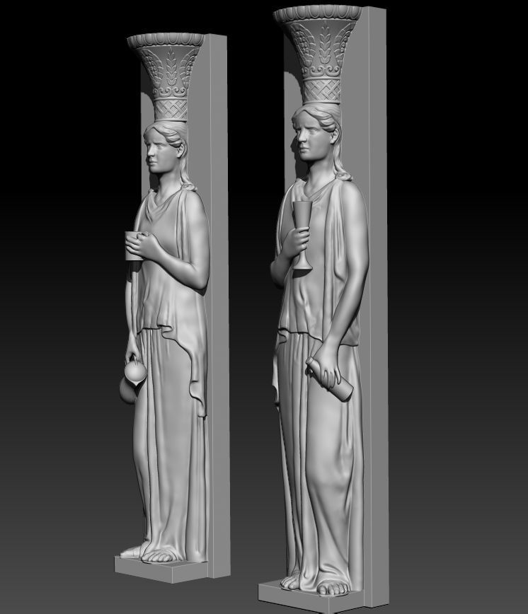 Caryatids 3D model | CGTrader