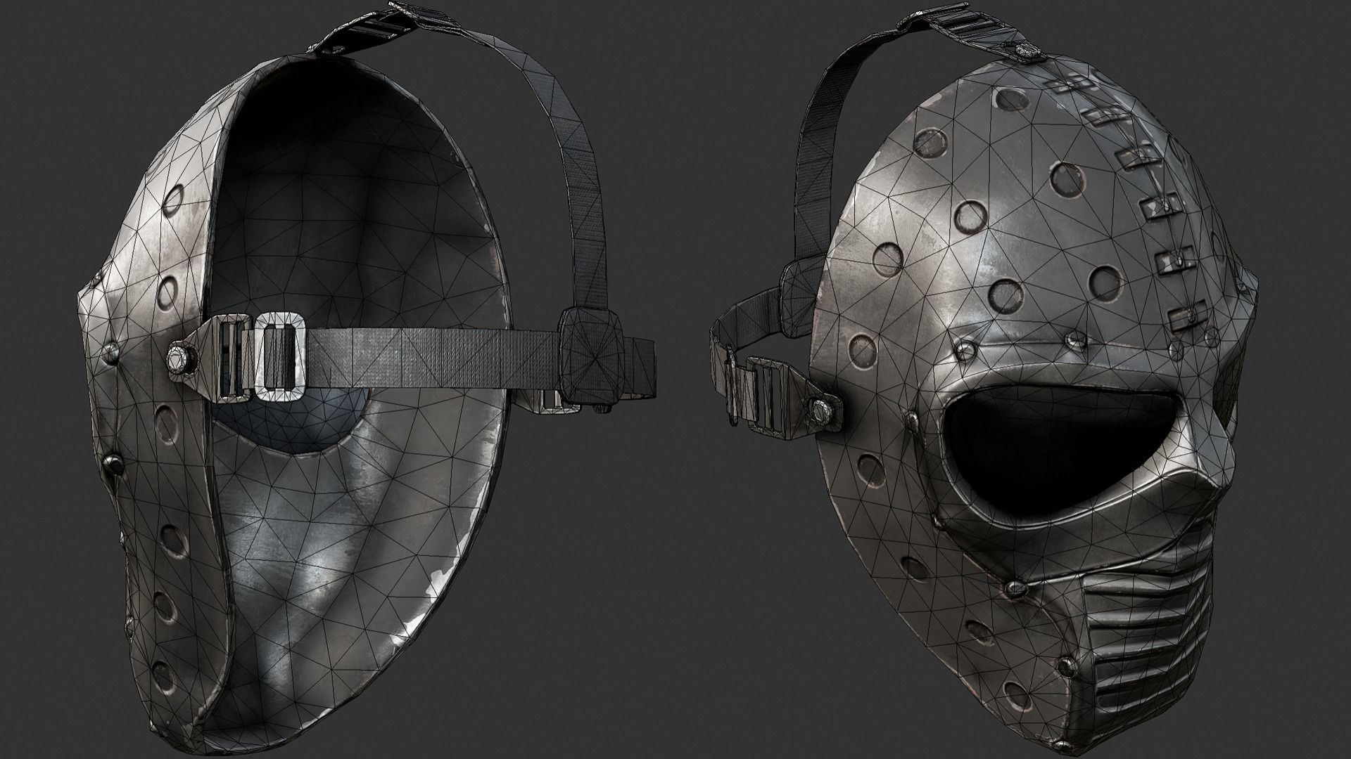 3D model Black Ballistic Mask PBR VR / AR / low-poly | CGTrader