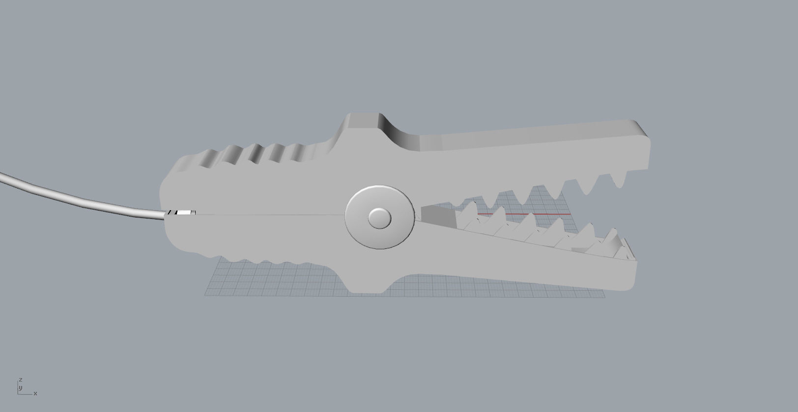 alligator clip 3D design 3D model 3D printable | CGTrader
