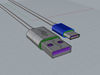 TYPE C USB CABLE 3D model 3D model 3D printable | CGTrader