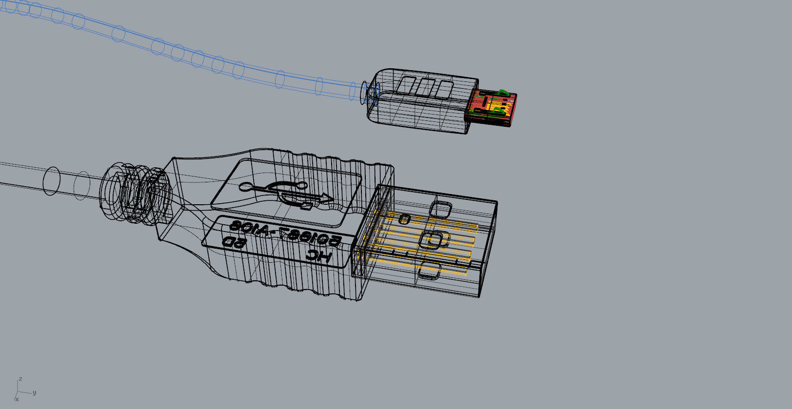 Original Micro USB 3d model design 3D model 3D printable | CGTrader