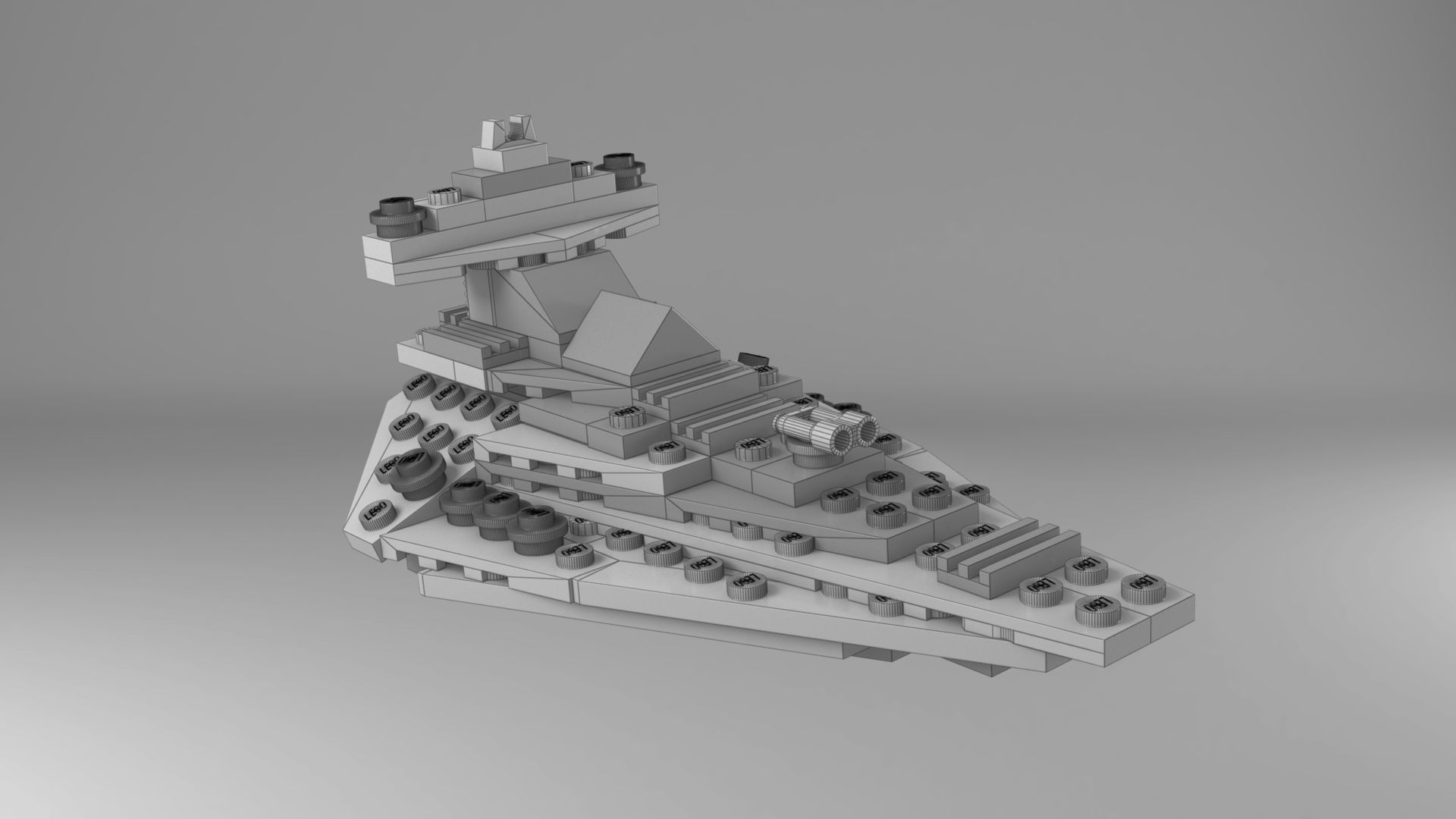 Lego Mini Star Destroyer 3D model | CGTrader
