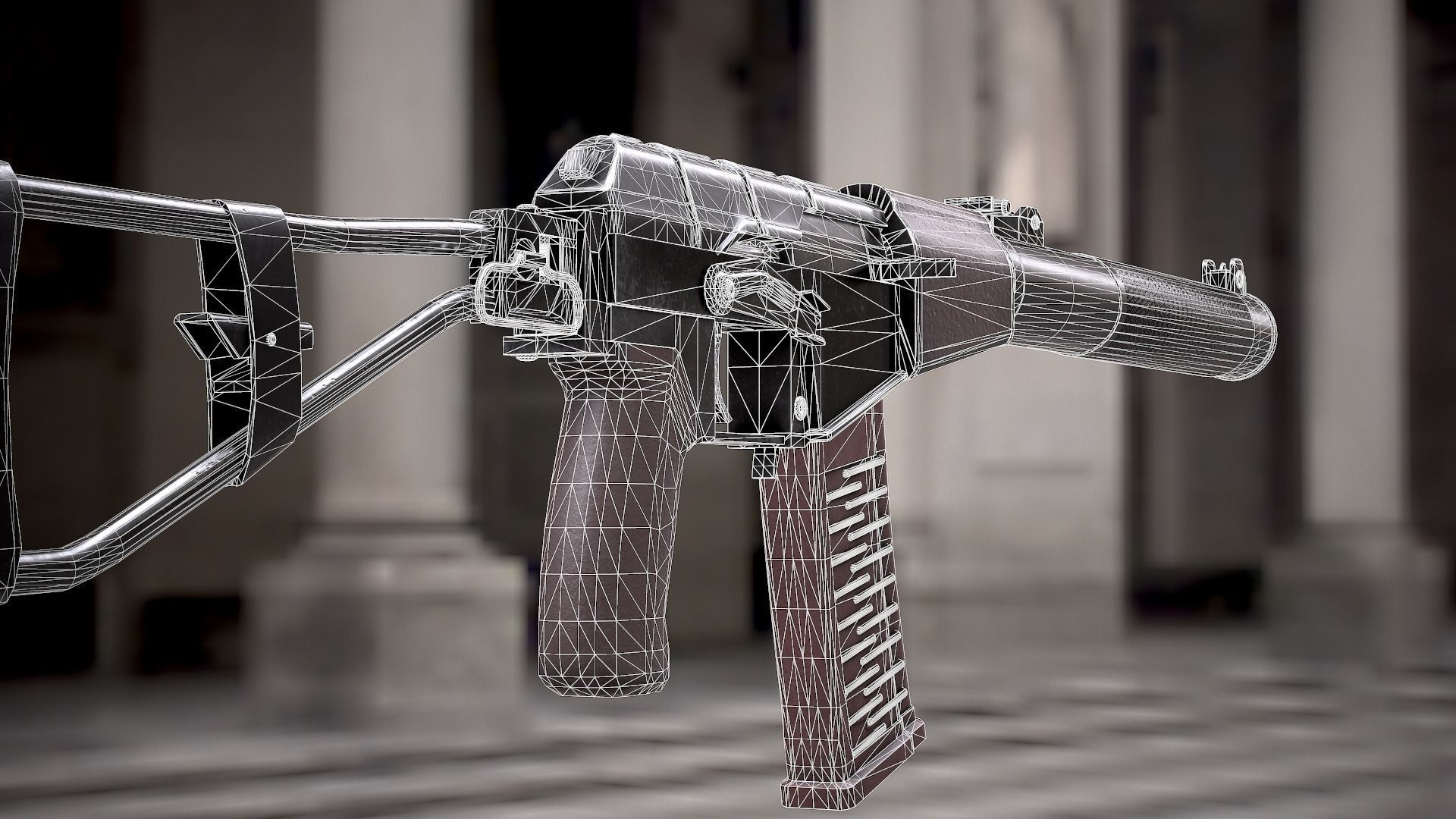 3D model AS VAL 9x39 VR / AR / low-poly | CGTrader