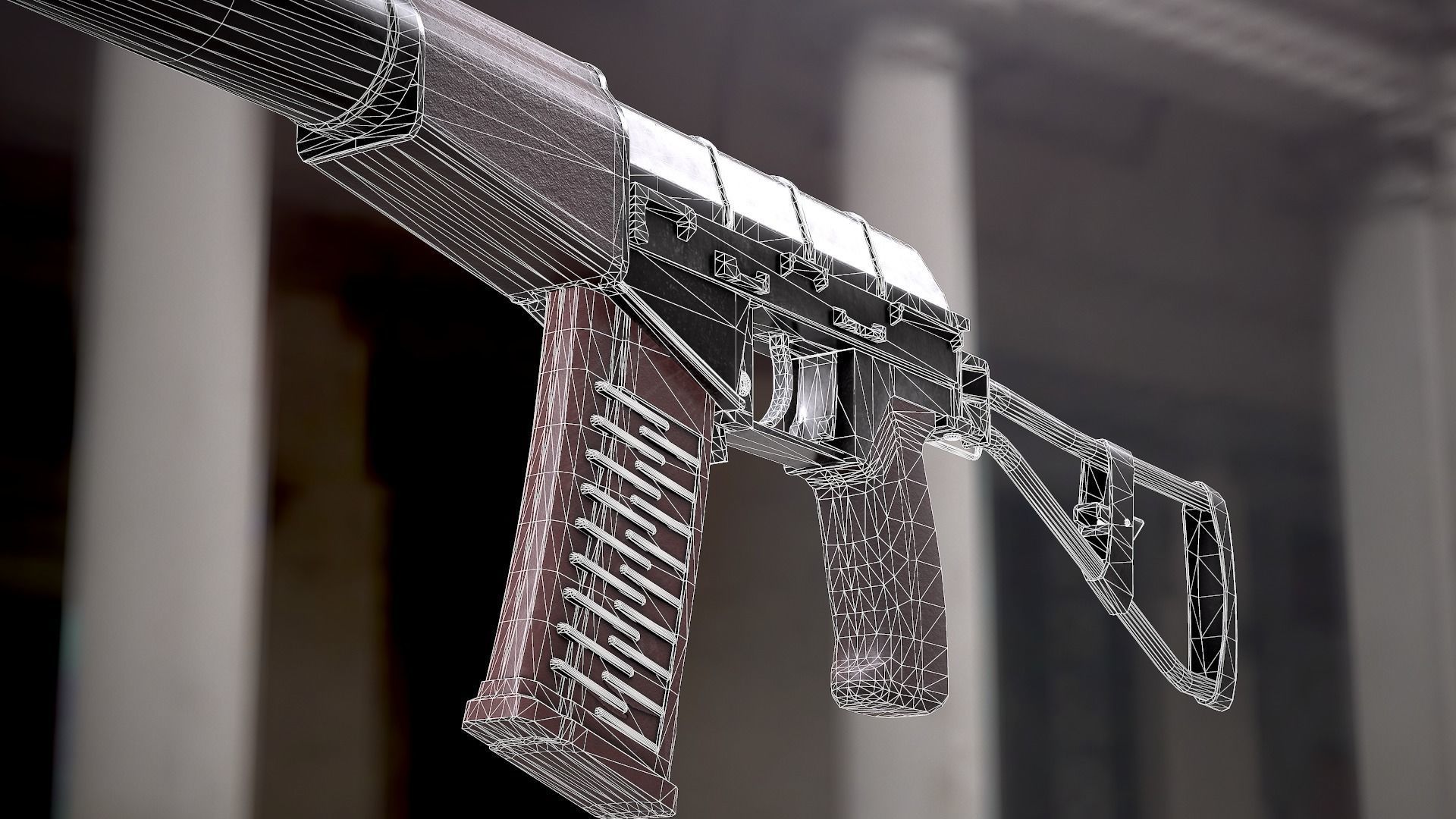 3D model AS VAL 9x39 VR / AR / low-poly | CGTrader