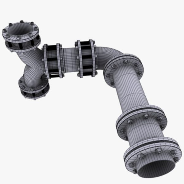 Industrial Pipes 3D Model MAX OBJ 3DS FBX | CGTrader.com