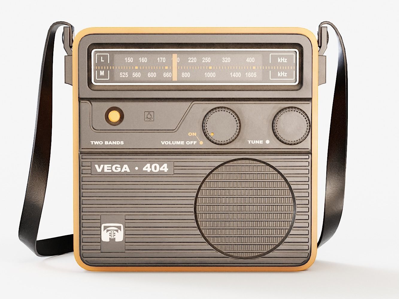 3D model Retro Portable Radio Vega PBR VR / AR / low-poly | CGTrader
